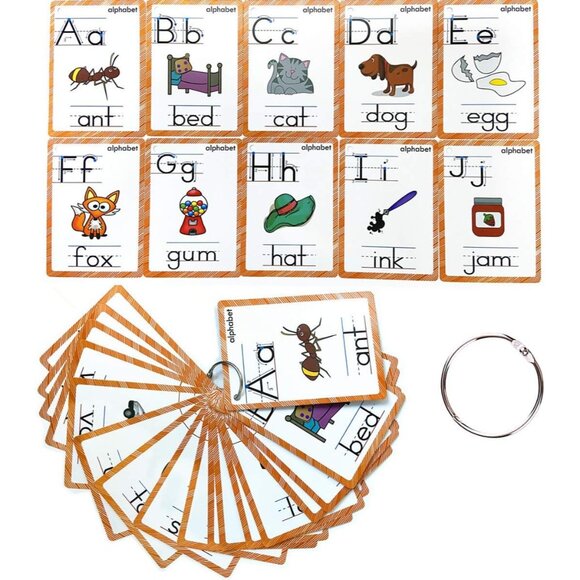 Toys | 26 Alphabet Flash Cards For Kids 26 Letters Flash Cards Perfect ...